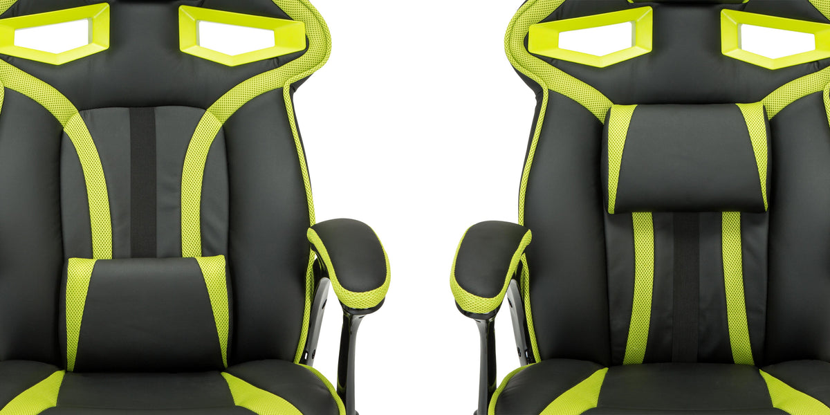 GTForce Roadster Black and Green Gaming Chair