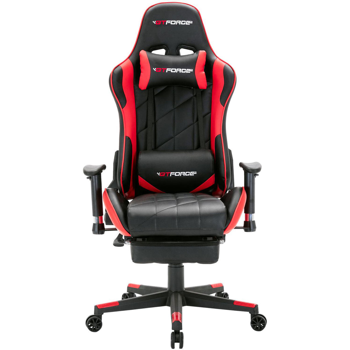 Pro GT Gaming Chair with Footstool in Black & Red – GTForce